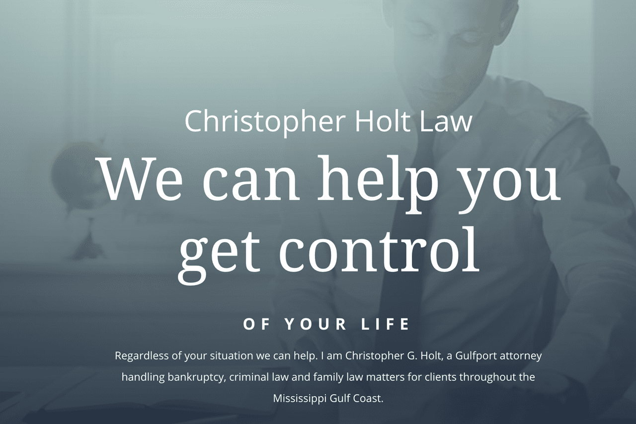 Christopher G Holt | Gulfport Family Law Attorney